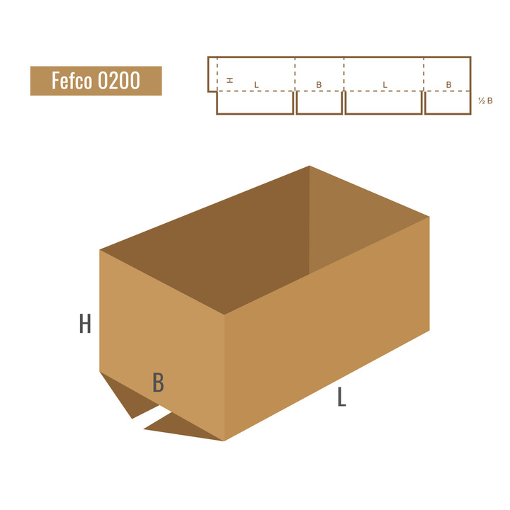 Box with flaps - FEFCO 201 | cartonBOX.pl online box shop